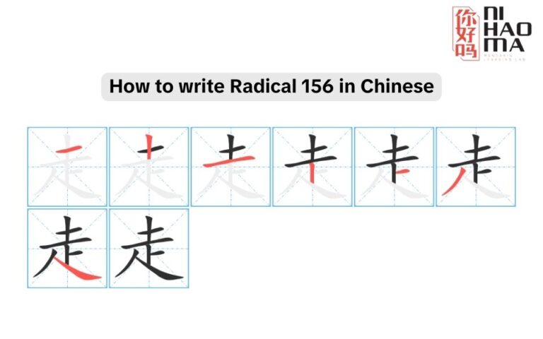 Radical 156 in Chinese: Meaning, Writing Rules and Common Vocabulary